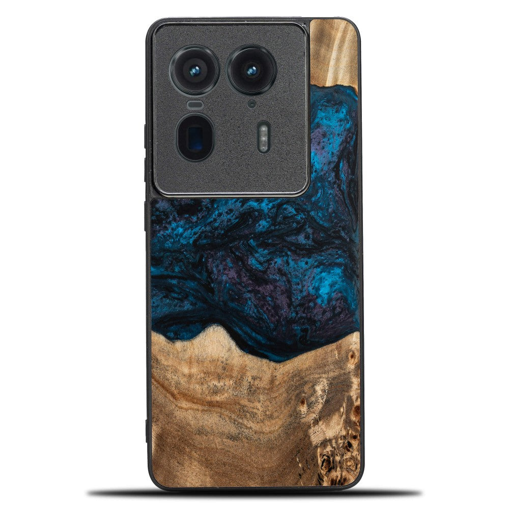 Holzhülle für Motorola Edge 50 Ultra, Bewood Unique Planets Neptun