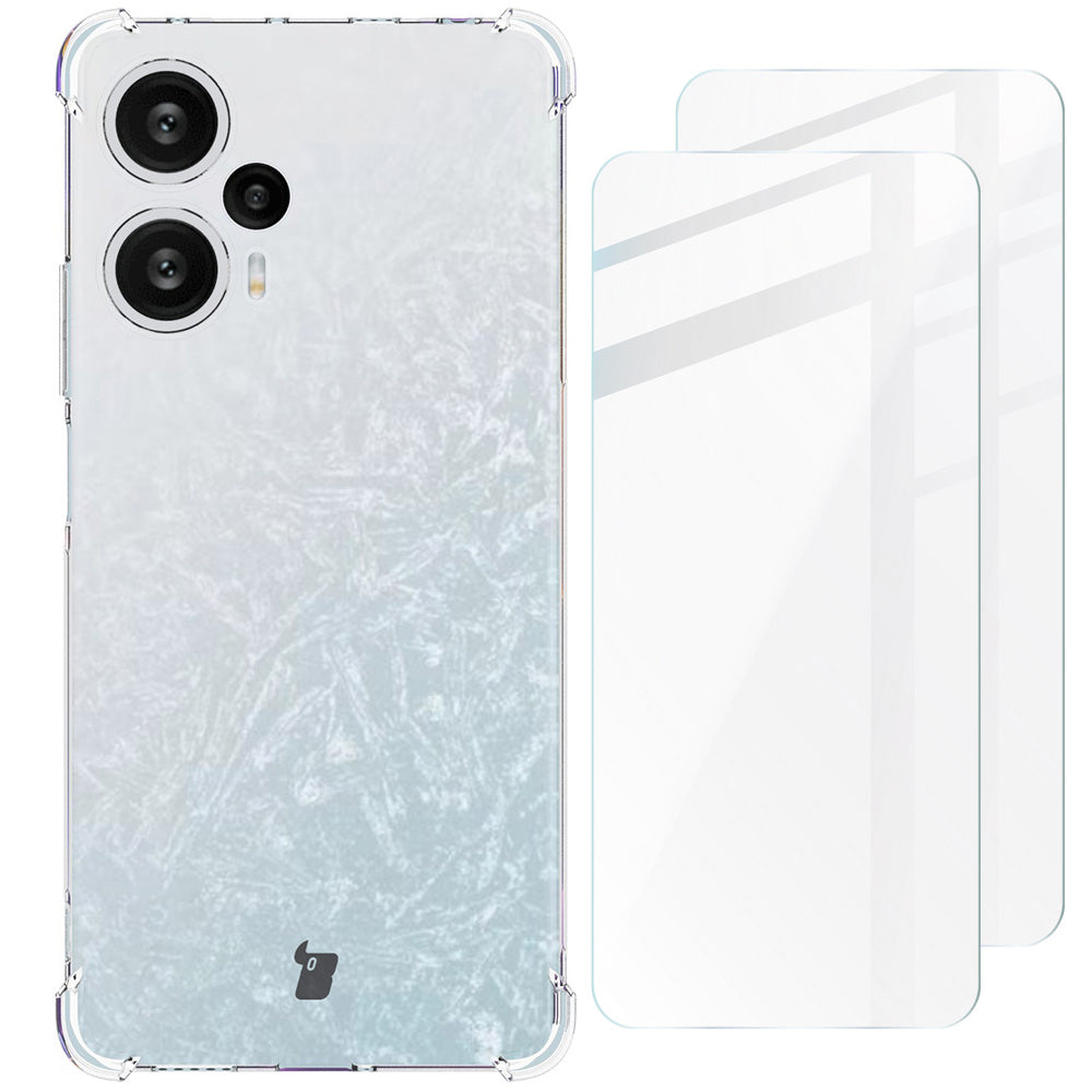 Schutzhülle Bizon Case Clear Pack für Xiaomi Poco F5, Transparent