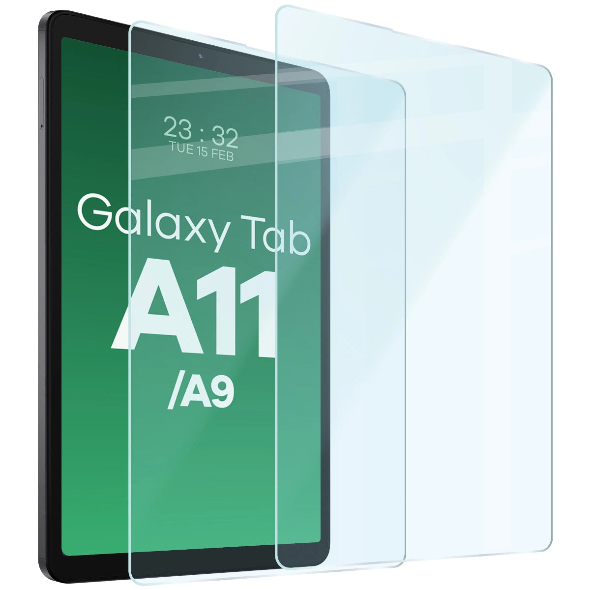 Gehärtetes Glas für Galaxy Tab A11 / A9, Bizon Glass Tab Clear Duo, 2