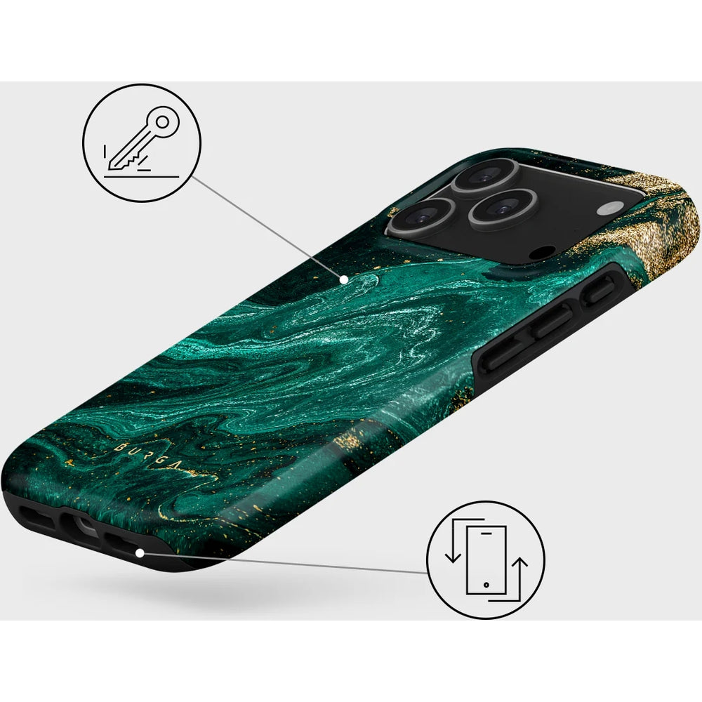 Handyhülle für iPhone Air, Burga Emerald Pool Tough Magnetic, Mehrfarb