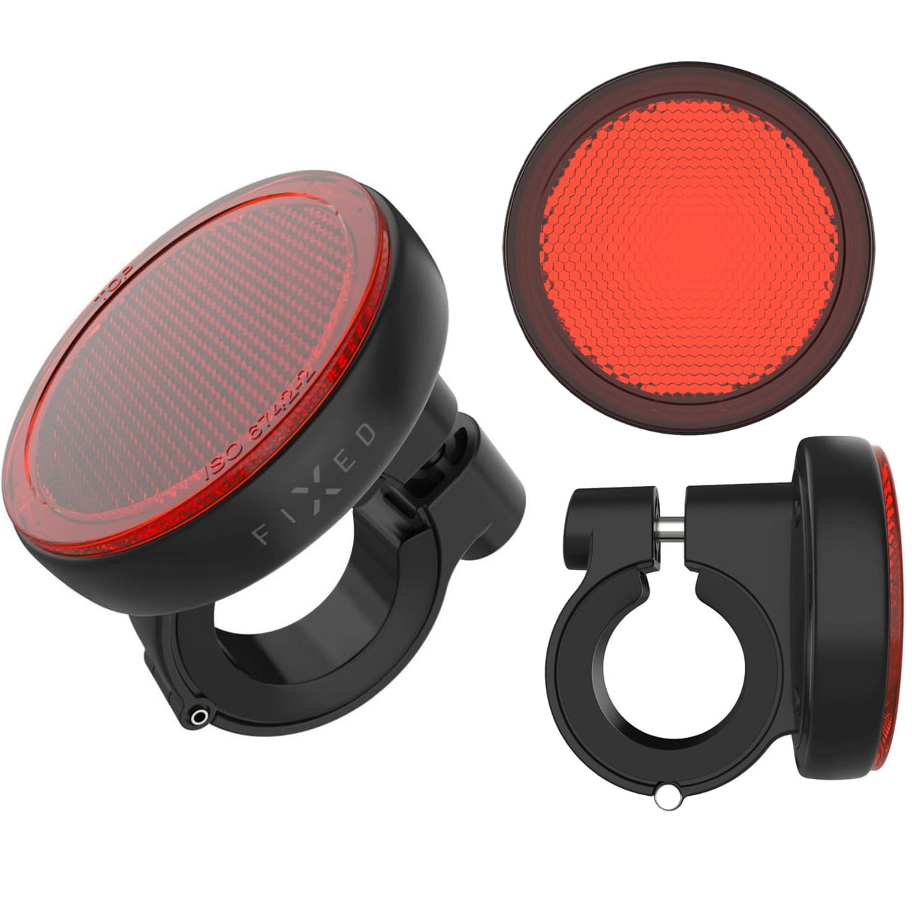 Locator, Fixed Reflector Smart Tracker Find My, Bluetooth, Schwarz-rot