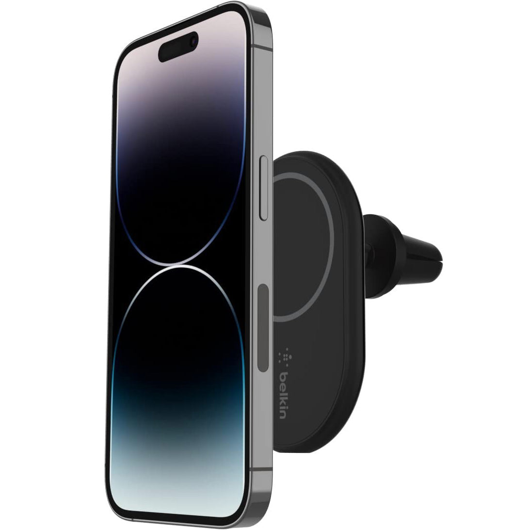 Auto Handyhalterung mit Qi Ladegerat Belkin Boost Magnetic Qi 10W Car Charger Vent mit MagSafe mit Autoladegerat Schwarz